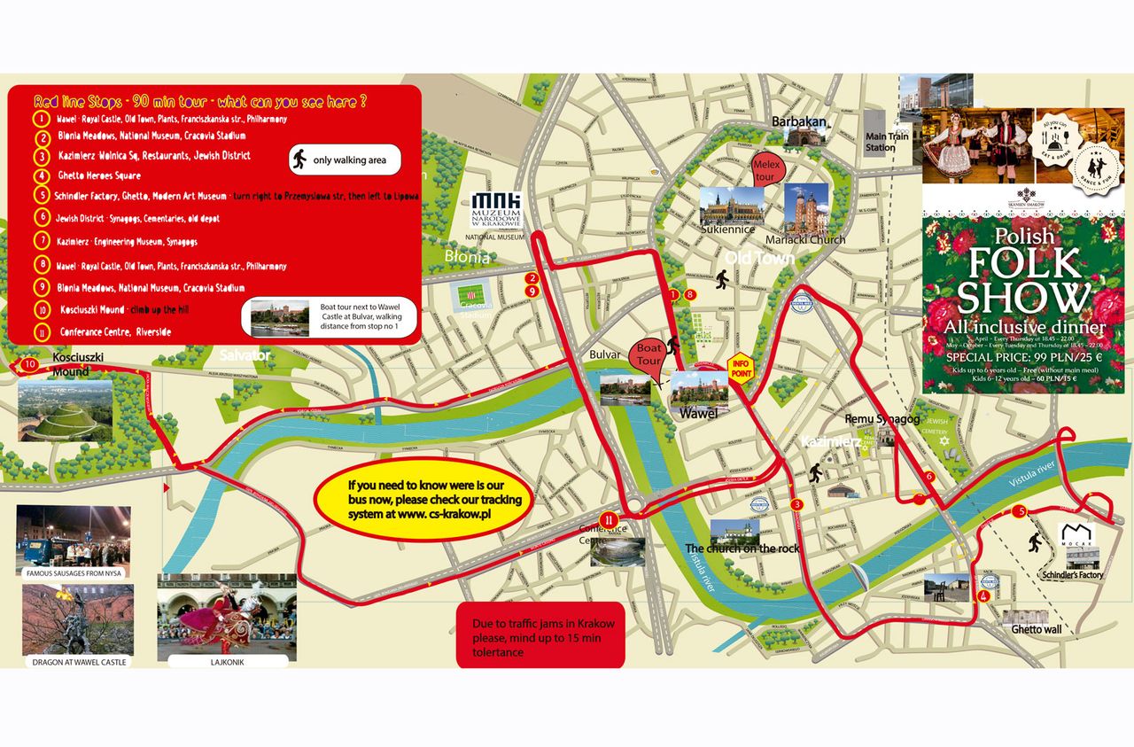 Krakow Hop On Hop Off 24Hrs