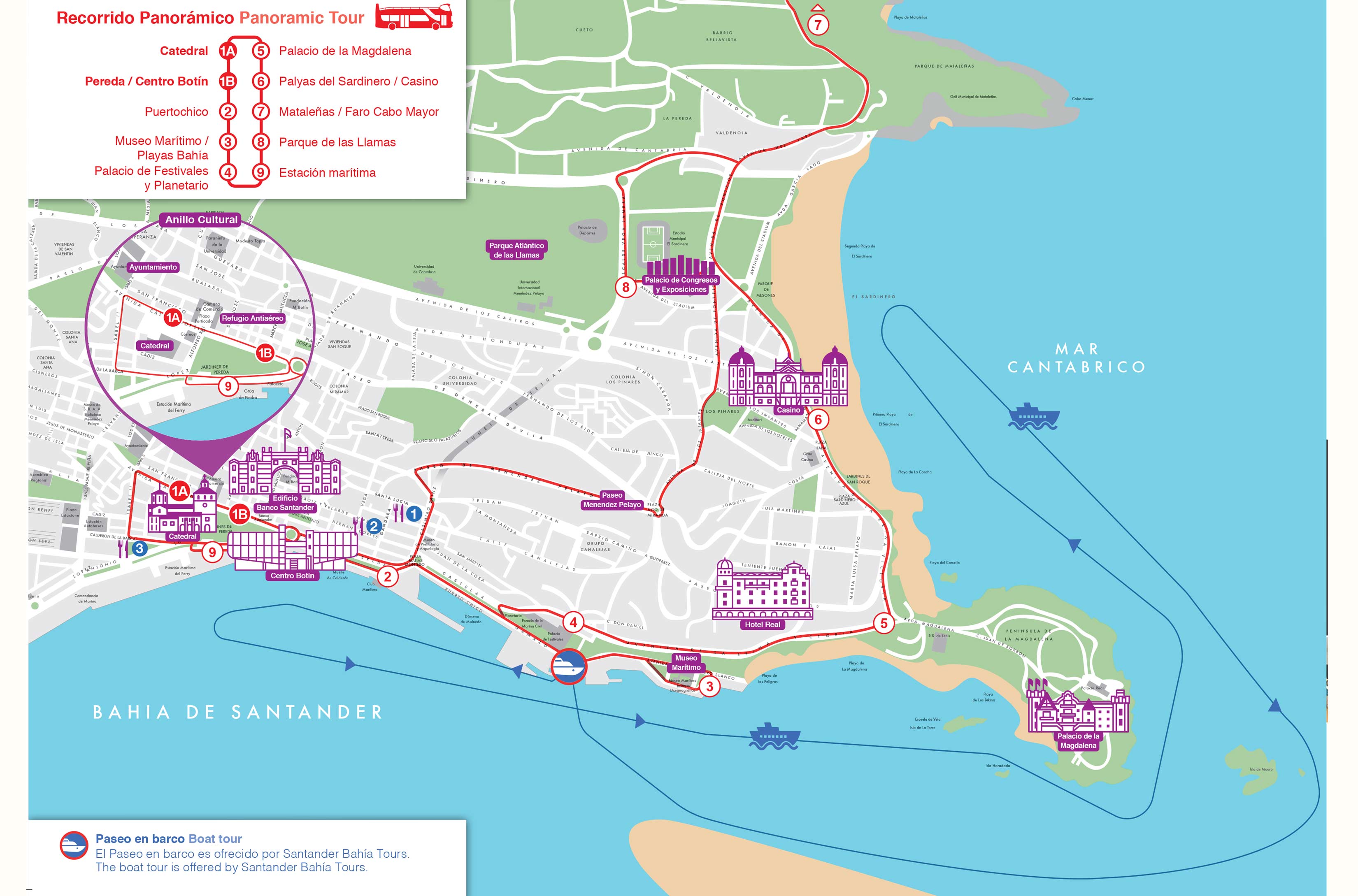 City Sightseeing Santander Hop-On, Hop-Off Bus and Train
