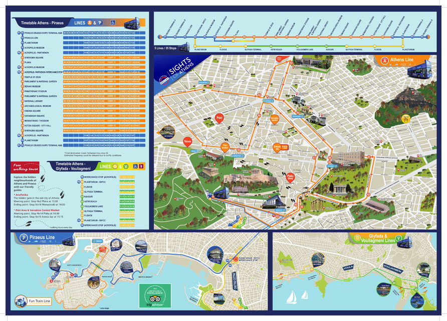 Athen, Piräus & Strände - 48 Stunden Hop-On Hop-Off Tour